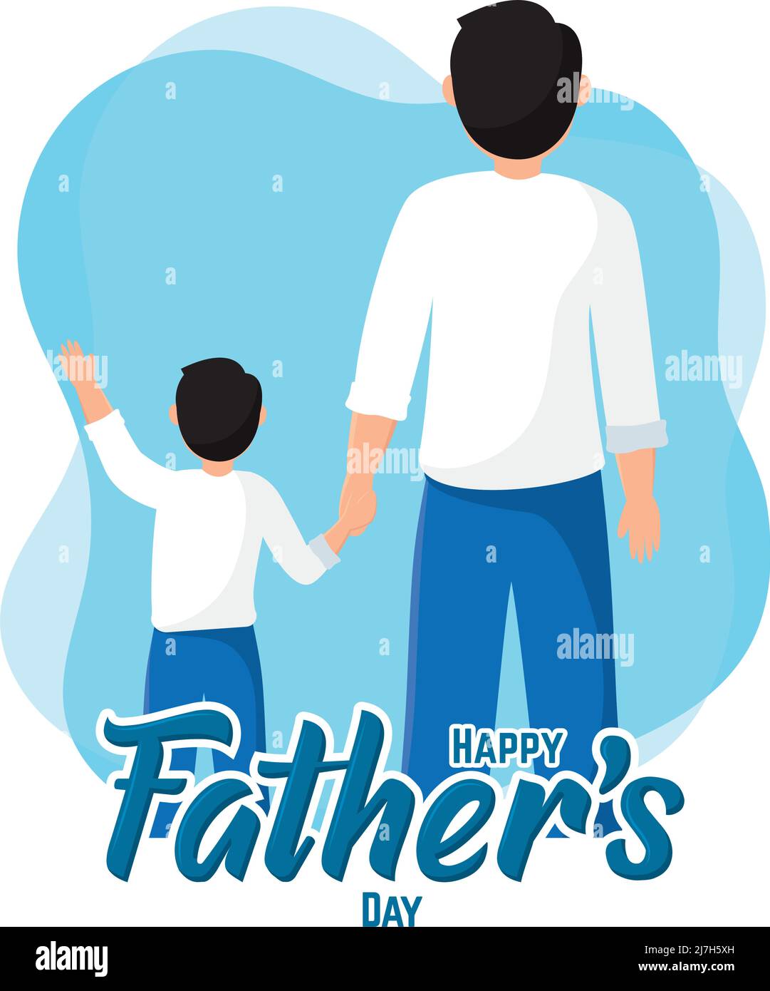 Isolated dad and child father vector illustration Stock Vector Image ...