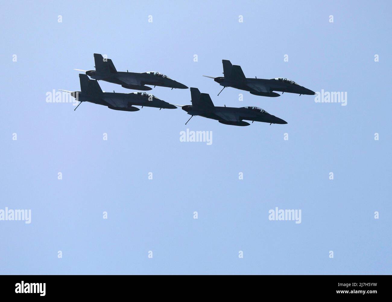 May 4, 2022, San Diego, California, USA: F/18s do a fly over near the ...
