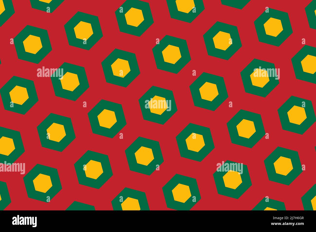 Geometric pattern in the colors of the national flag of Lithuania. The ...