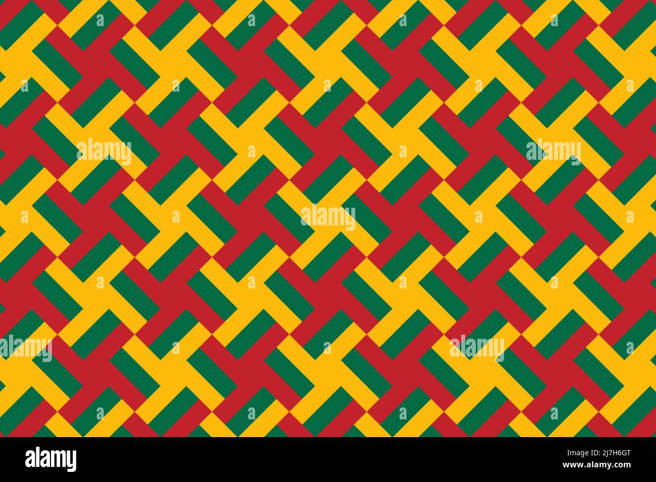 Geometric pattern in the colors of the national flag of Lithuania. The ...