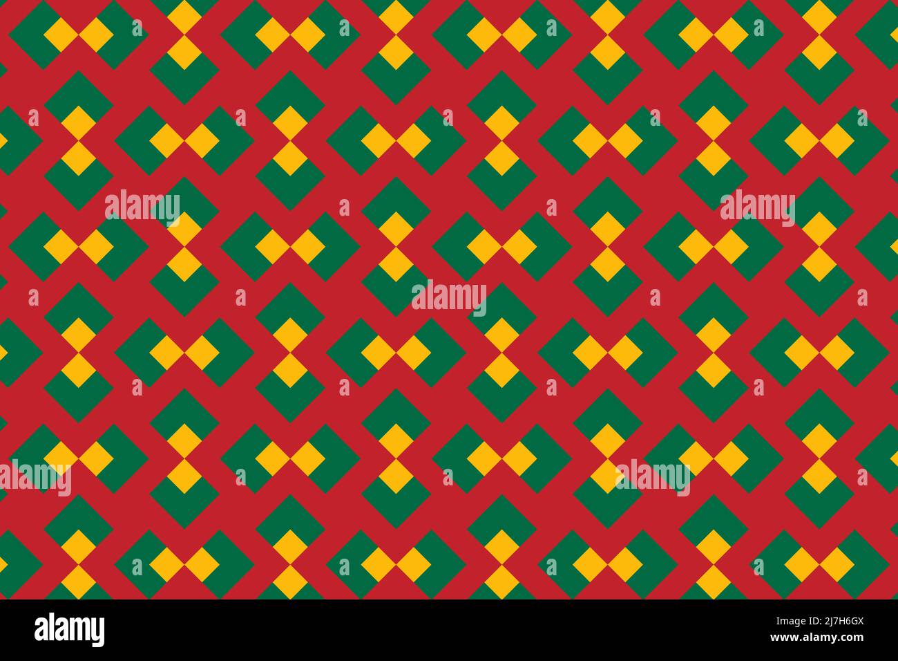 Geometric pattern in the colors of the national flag of Lithuania. The ...