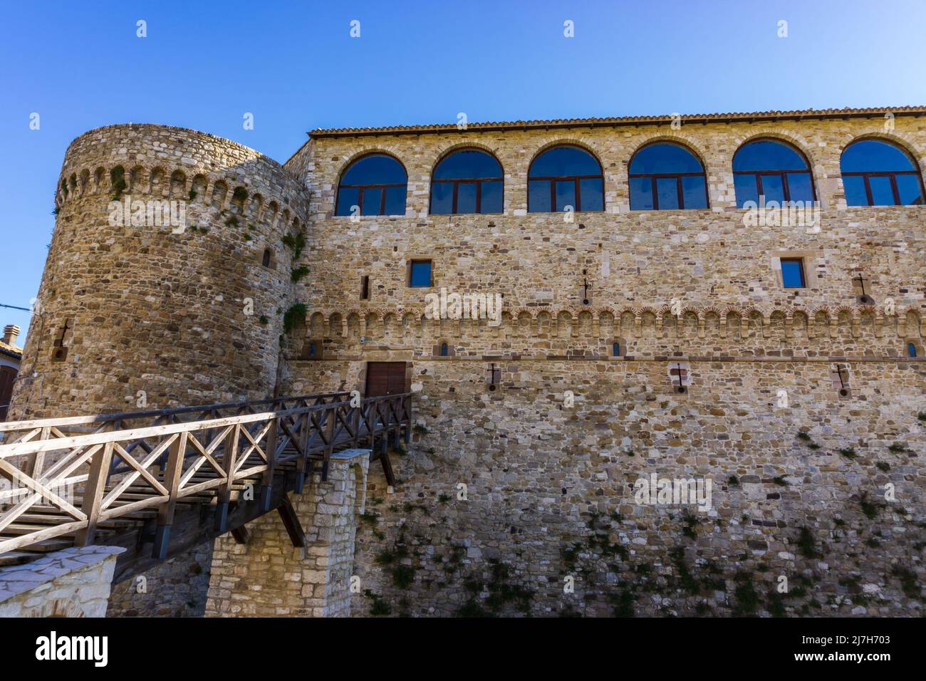 Civitacampomarano, Molise. The castle Stock Photo - Alamy