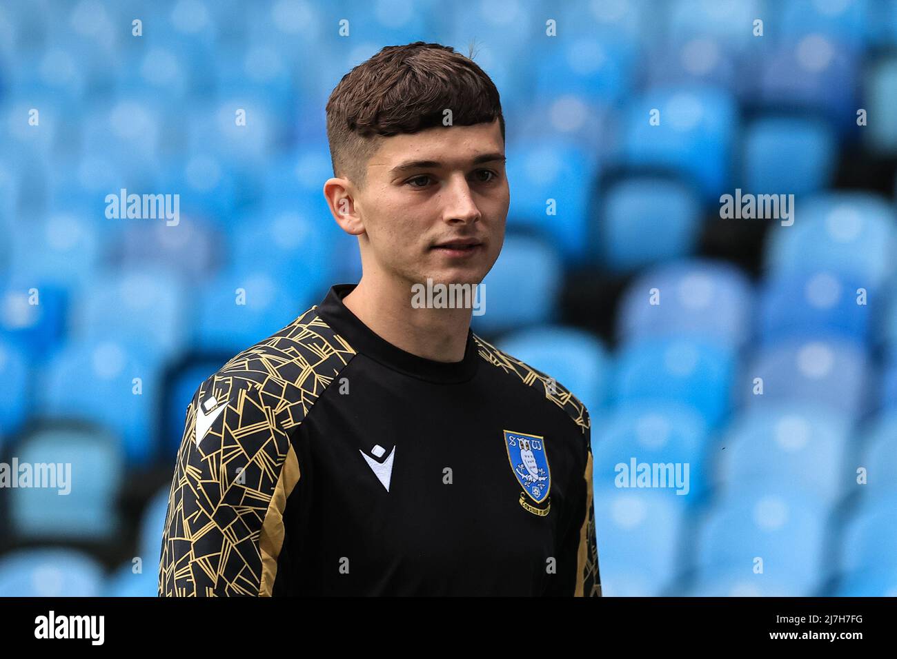 Jordan Storey #38 of Sheffield Wednesday arrives at Hillsborough Stock ...