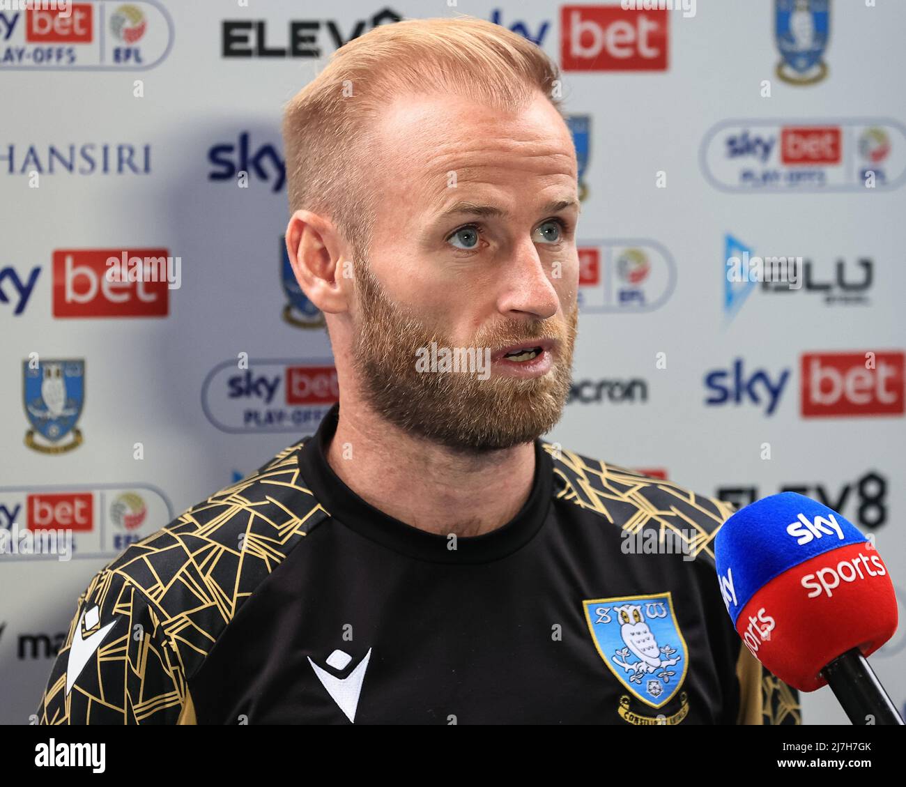 Barry Bannan #10 of Sheffield Wednesday speaks too Sky Sports Football ...