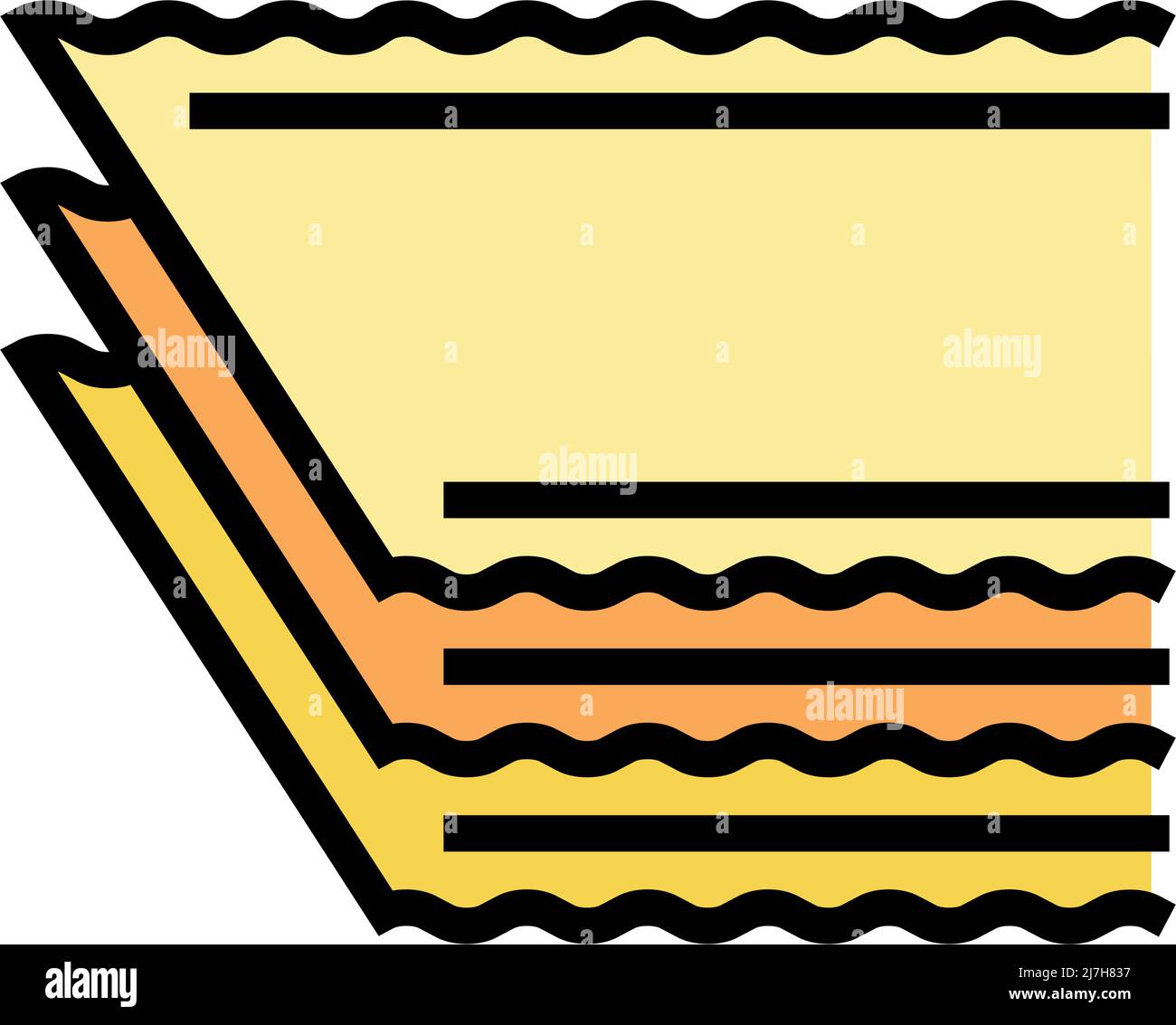 lasagna pasta color icon vector illustration Stock Vector Image & Art ...