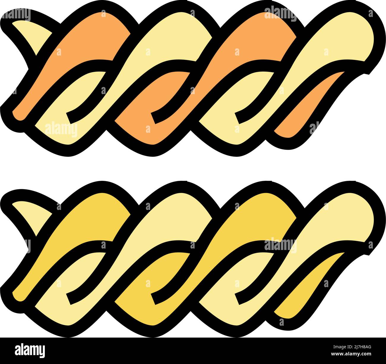 fusilli pasta color icon vector illustration Stock Vector Image & Art ...
