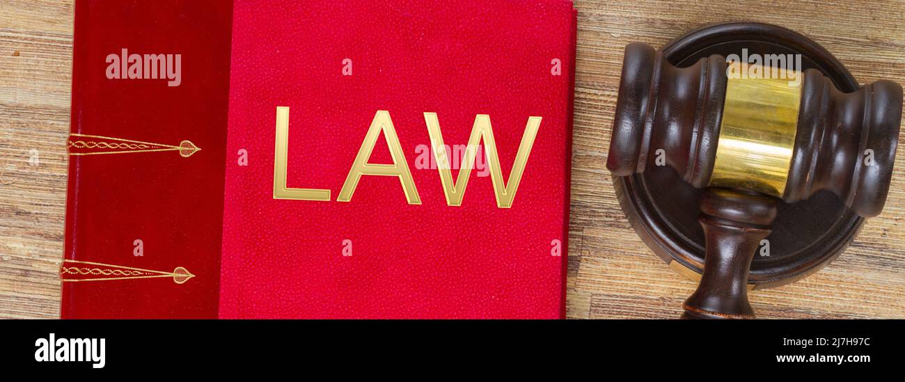Wooden Law Gavel Stock Photo - Alamy