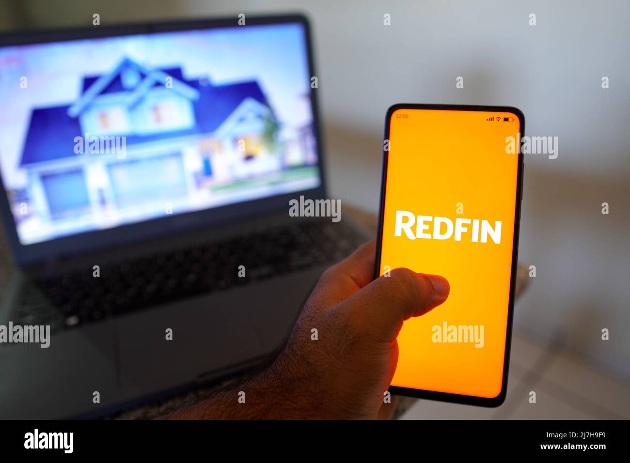 Redfin logo hi-res stock photography and images - Alamy