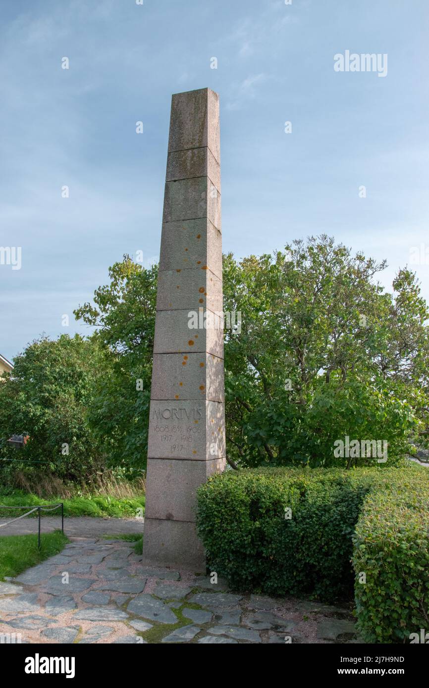 Mortuis (for the dead, deceased) is a memorial stone located in ...