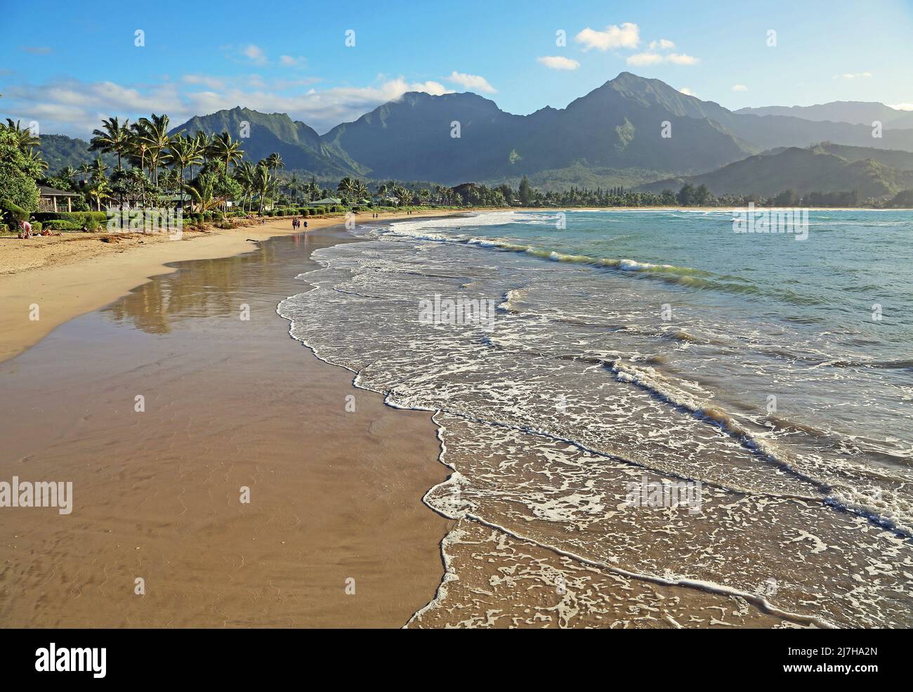 Hanalei Beach - Hawaii Stock Photo - Alamy