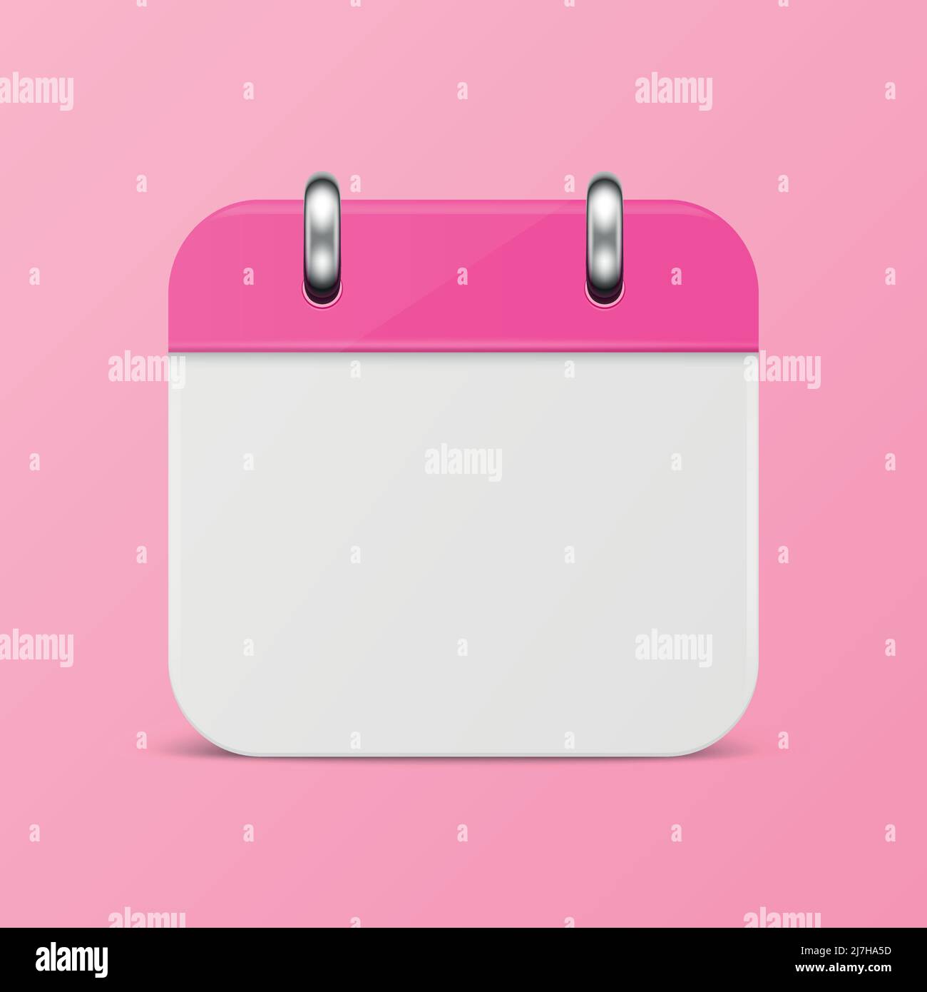 Pink Calendar Icon