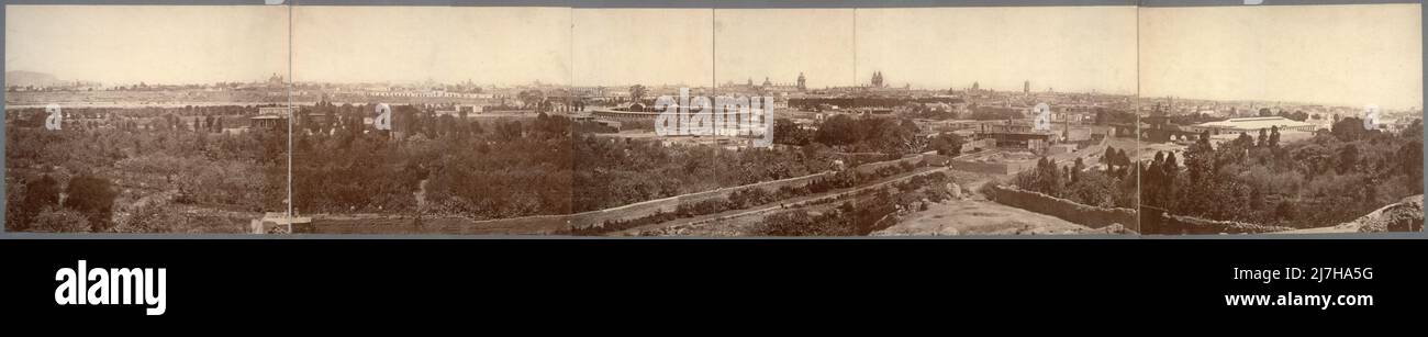 Panoramic view of the city of Lima, Peru, 1870, South America Stock ...