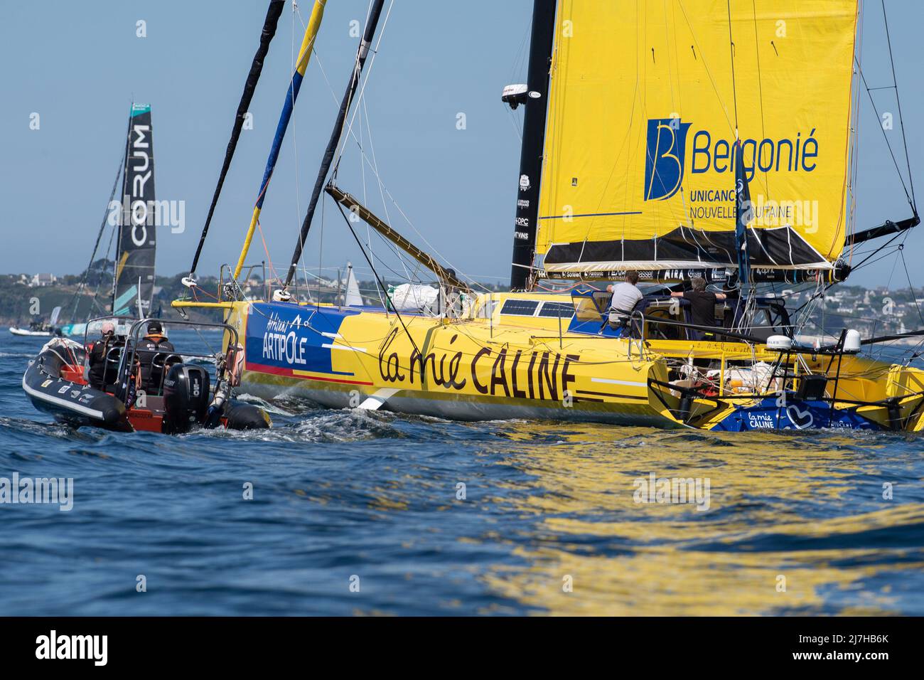 Arnaud Boissières, LA MIE CÂLINE during the start of the Guyader ...