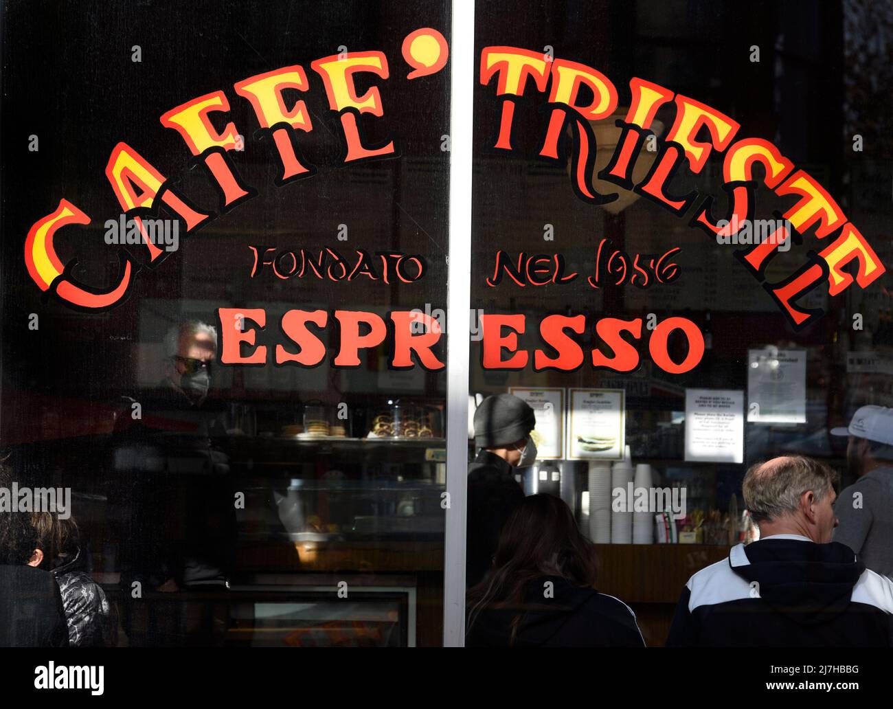 The Caffe Trieste, famous for being the country's first espresso coffee ...