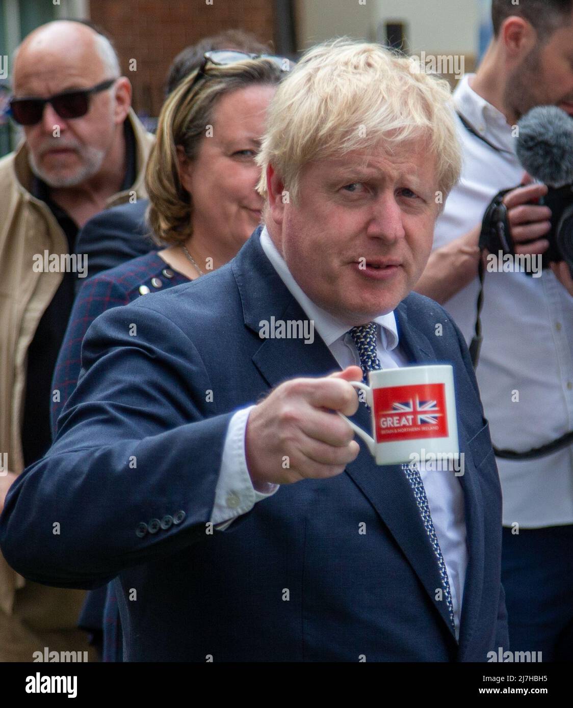 London, England, UK. 9th May, 2022. UK Prime Minister BORIS JOHNSON ...