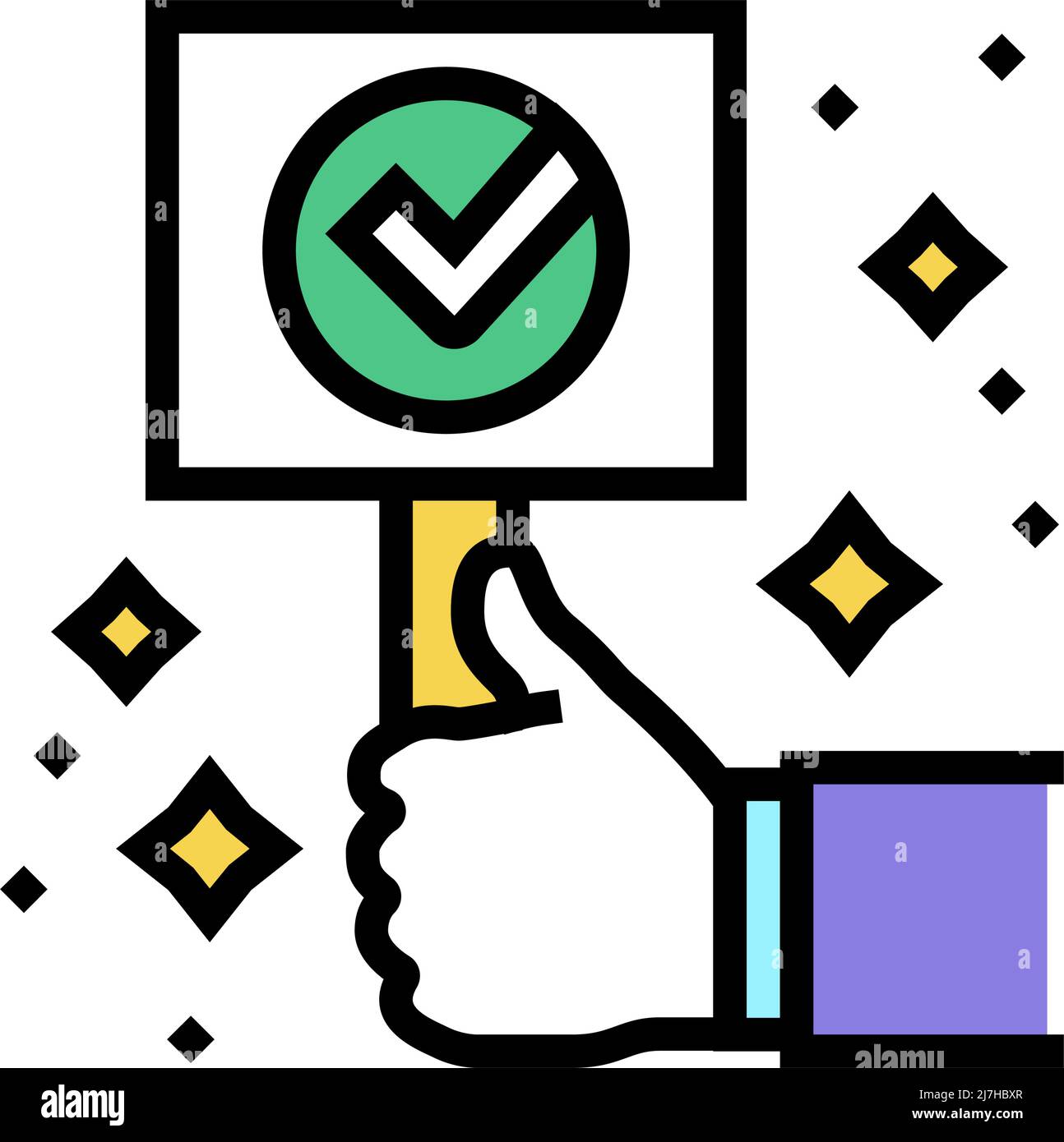 success quality color icon vector illustration Stock Vector Image & Art ...