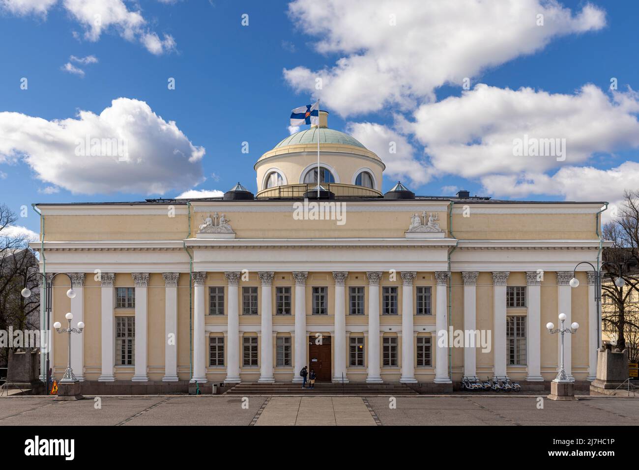 Russian style historical buildings near Senate Square in Helsinki Stock ...