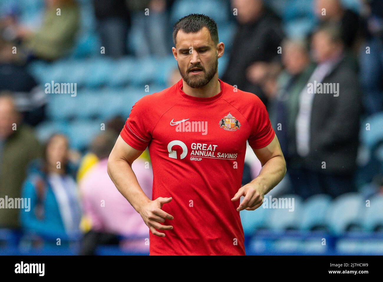 Dan Neil #24 of Sunderland during the pre-game warmup Stock Photo - Alamy