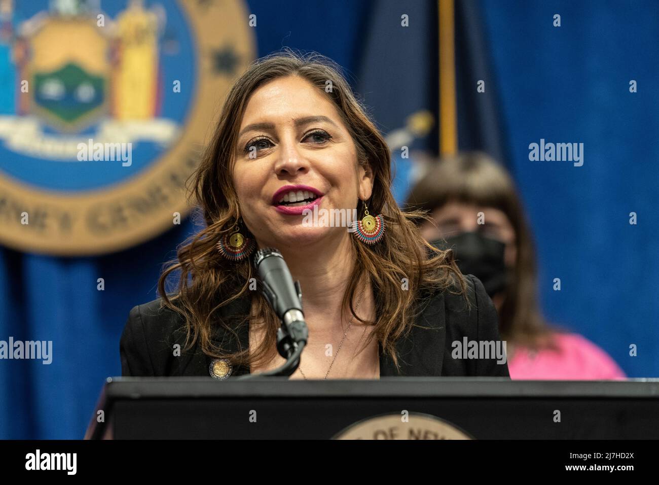 New York, NY - May 9, 2022: Assemblymember Jessica Gonzalez-Rojas ...