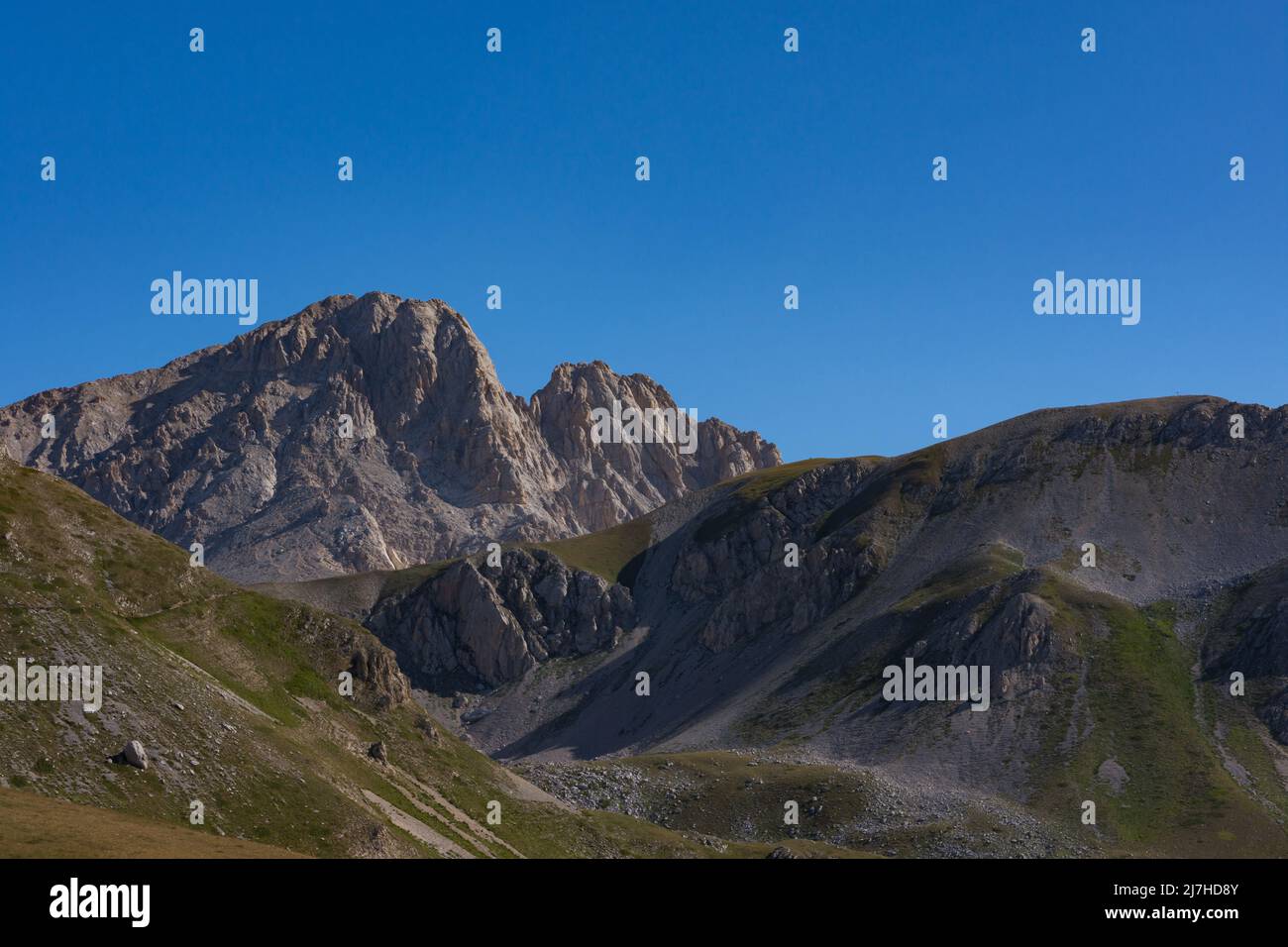 Gran Sasso of Italy. It is the highest mountain massif in the ...