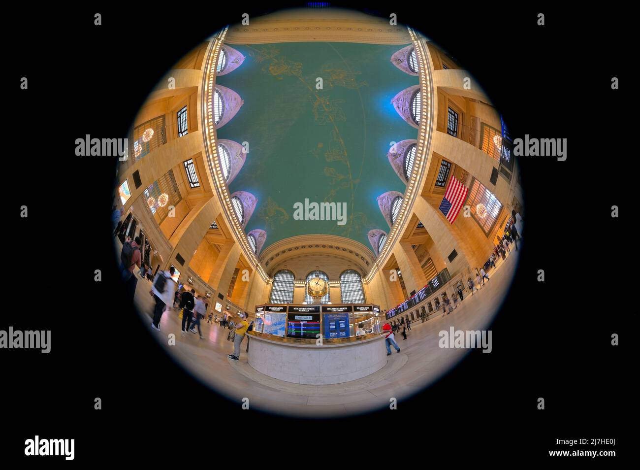 Train information counter at the Grand Central Station, New York City ...