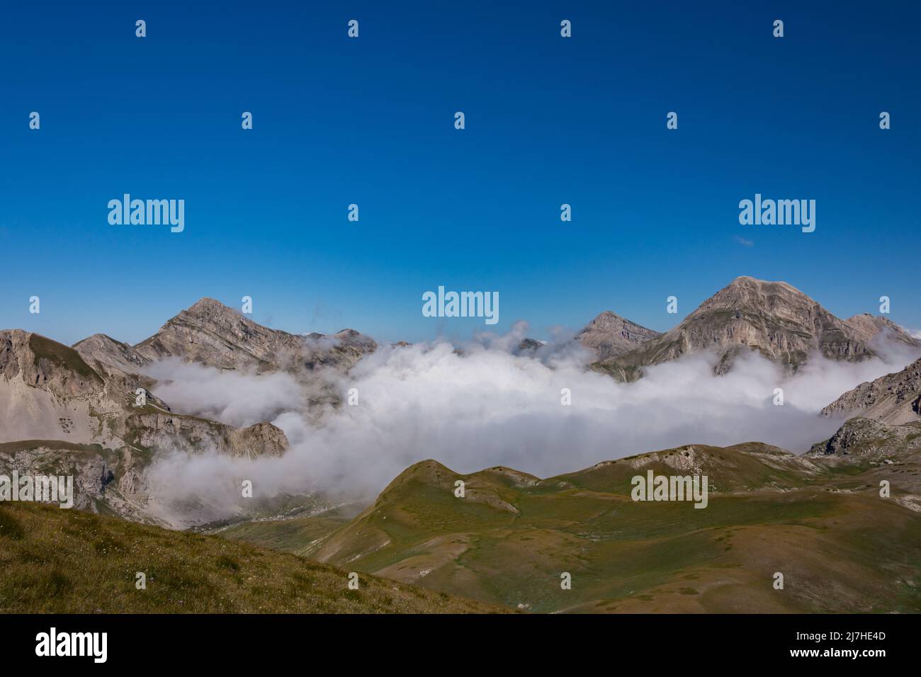 Gran Sasso of Italy. It is the highest mountain massif in the ...