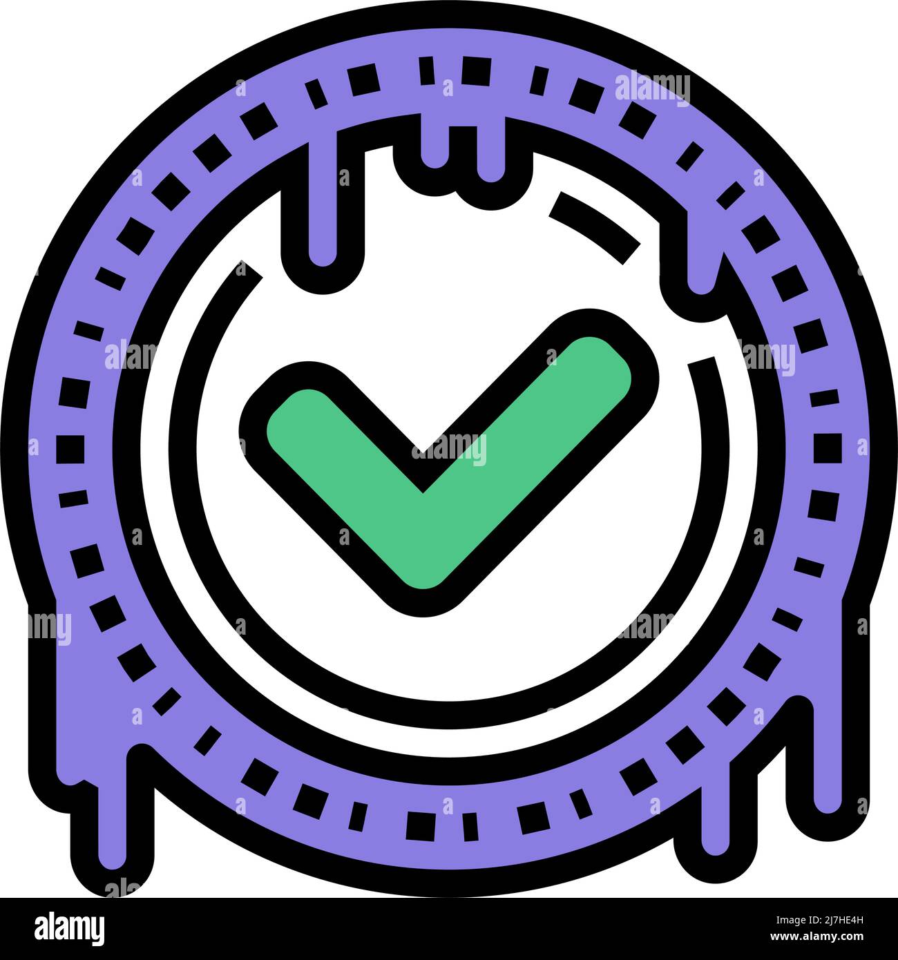 mark quality color icon vector illustration Stock Vector Image & Art ...