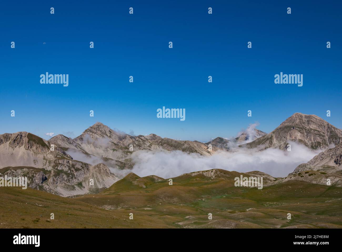 Gran Sasso of Italy. It is the highest mountain massif in the ...