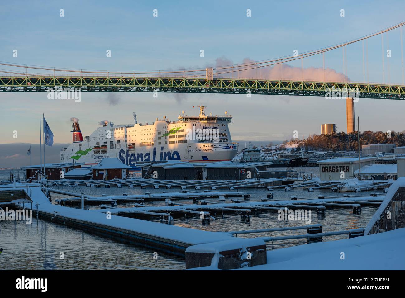 Passenger ferry Stena Scandinavica arriving port of Gothenburg in ...