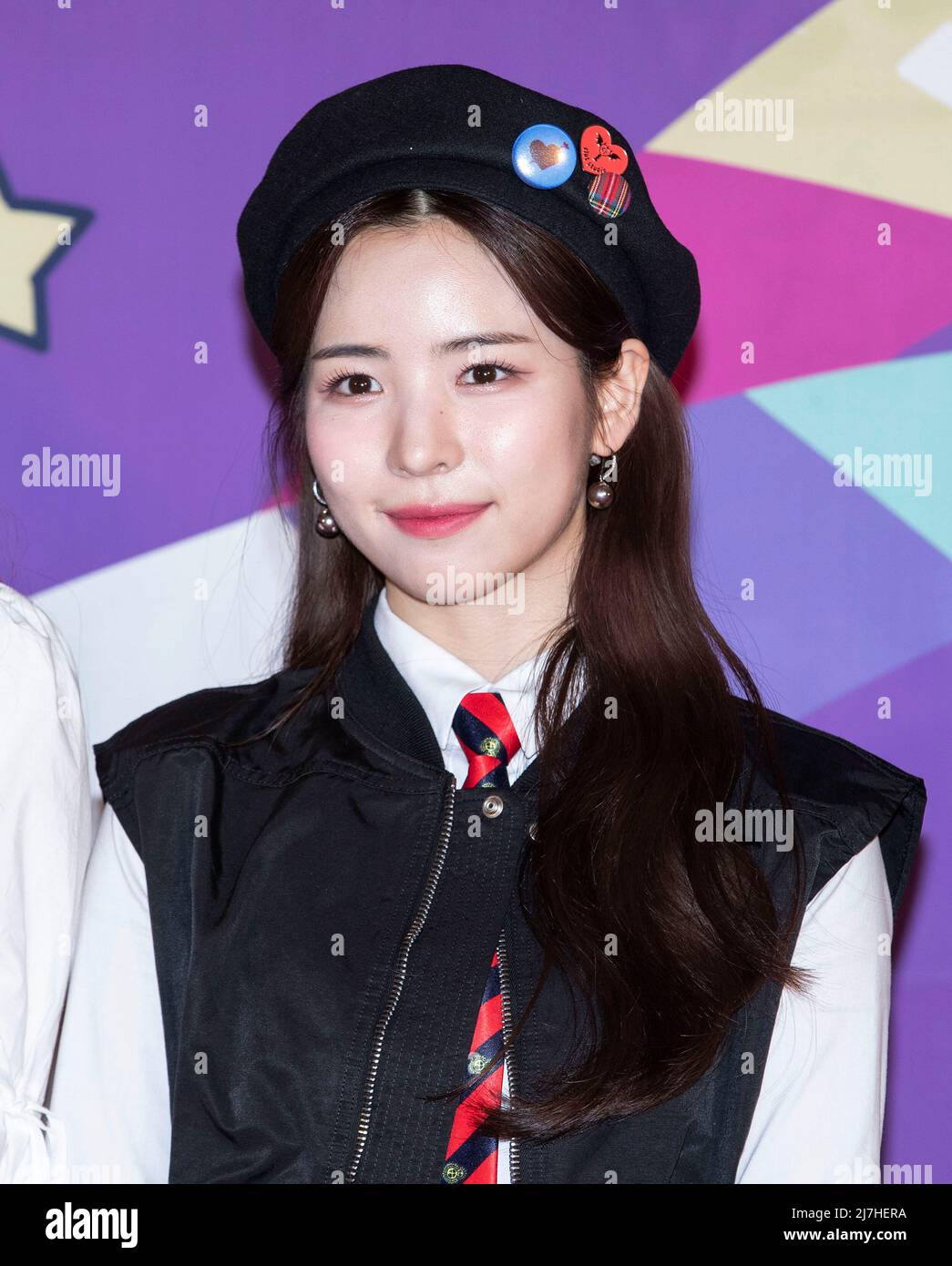 Seoul, South Korea. 8th May, 2022. Maya, from Japanese K-Pop girl group NiziU, arrived photo ...