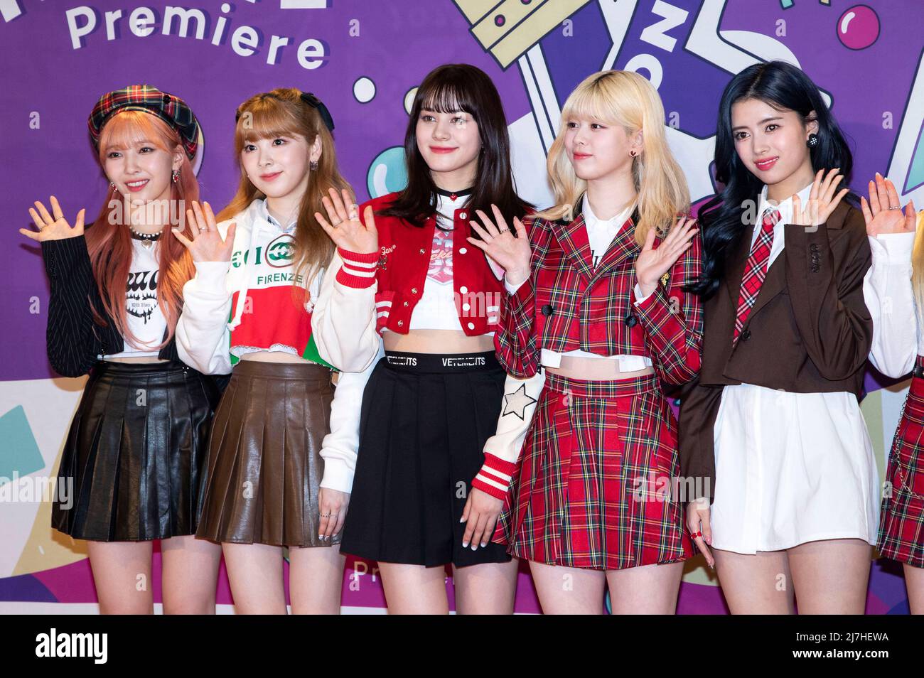 Seoul, South Korea. 8th May, 2022. Mayuka, Miihi, Nina, Riku, Rima, Mako, Ayaka and Maya, Rio ...