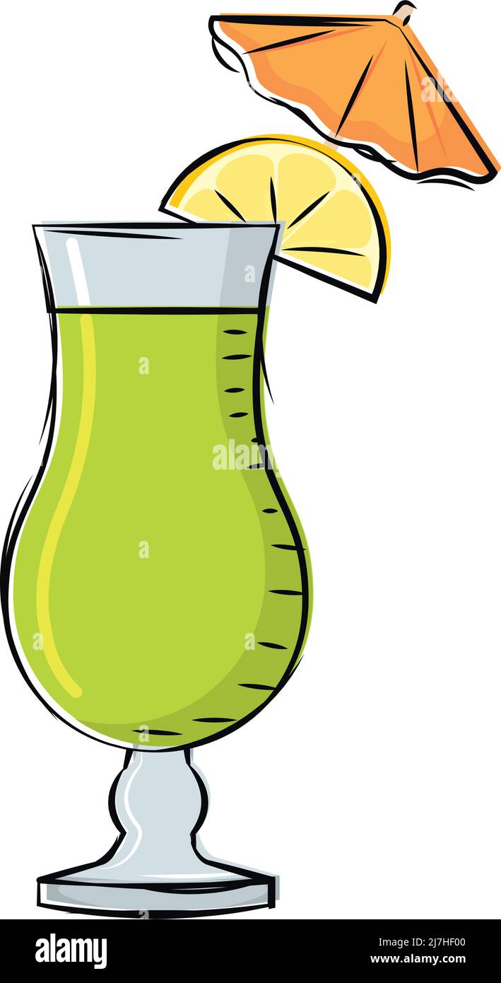 Isolated lemon cocktail vector illustration Stock Vector Image & Art ...