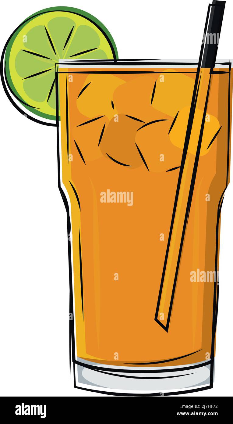 Isolated lemon cocktail vector illustration Stock Vector Image & Art ...