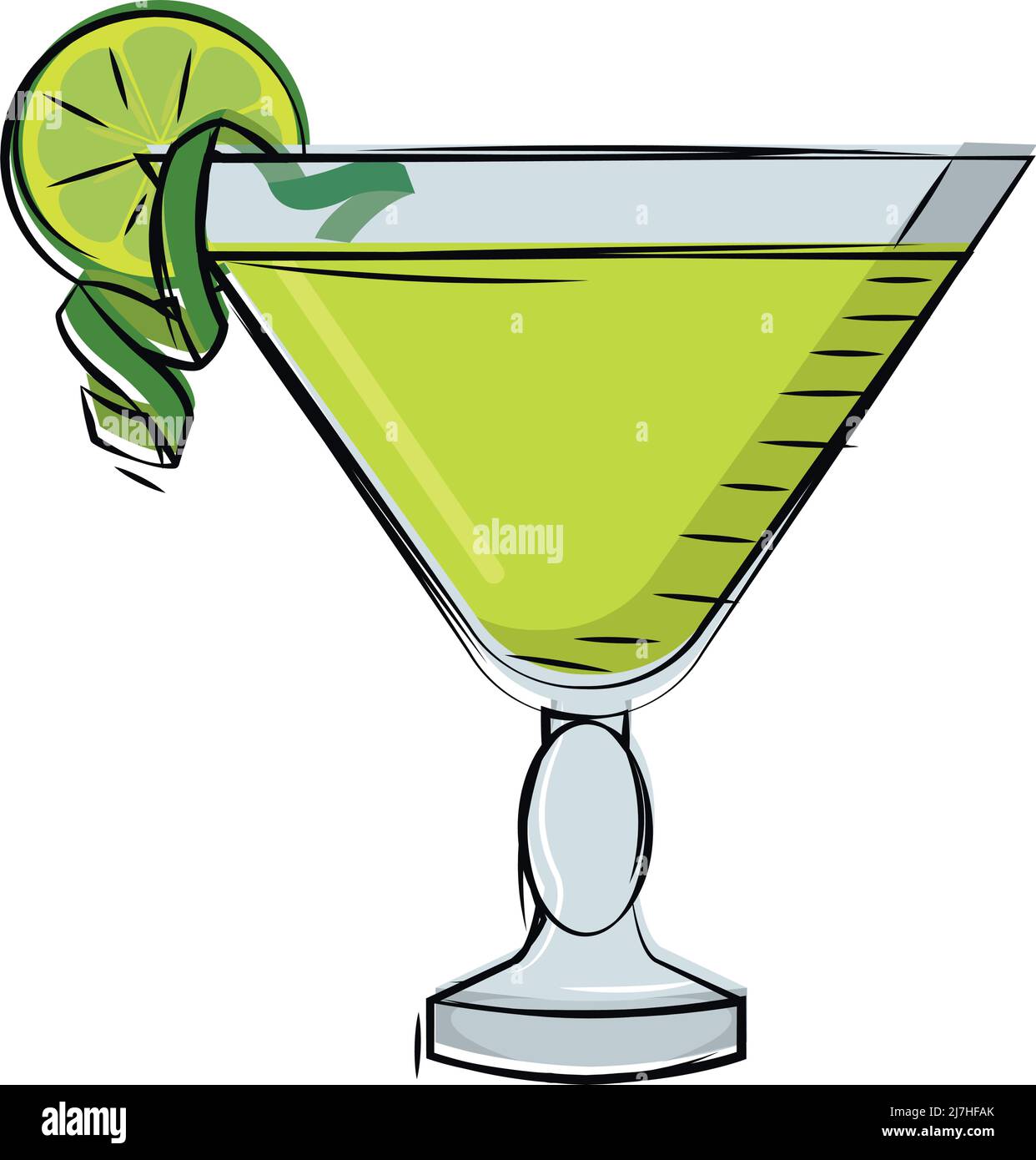 Isolated lemon cocktail vector illustration Stock Vector Image & Art ...