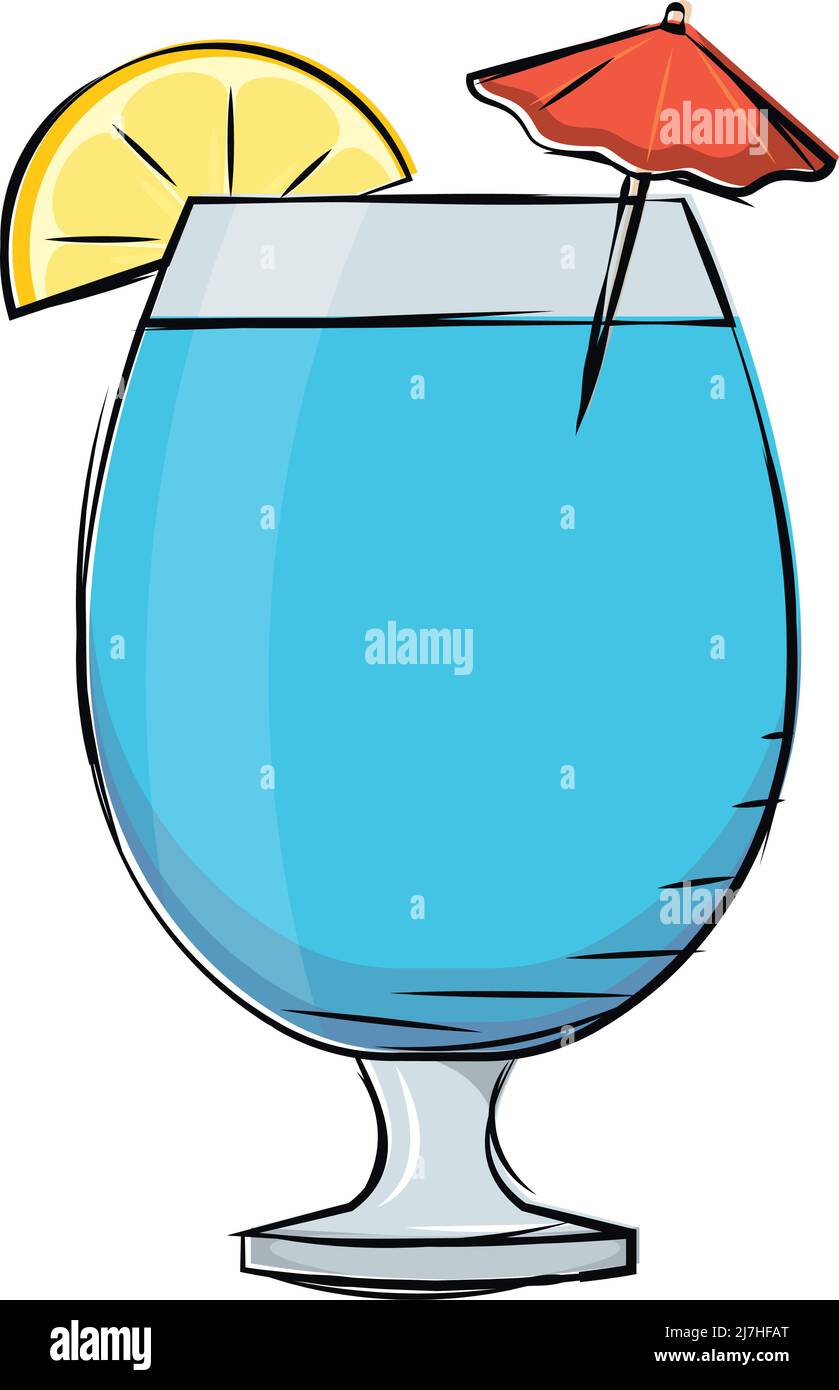 Isolated orange cocktail vector illustration Stock Vector Image & Art ...