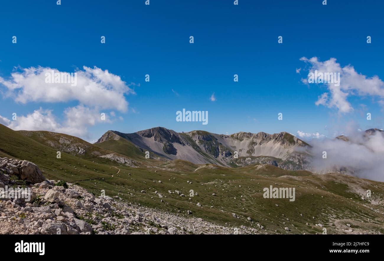 Gran Sasso of Italy. It is the highest mountain massif in the ...