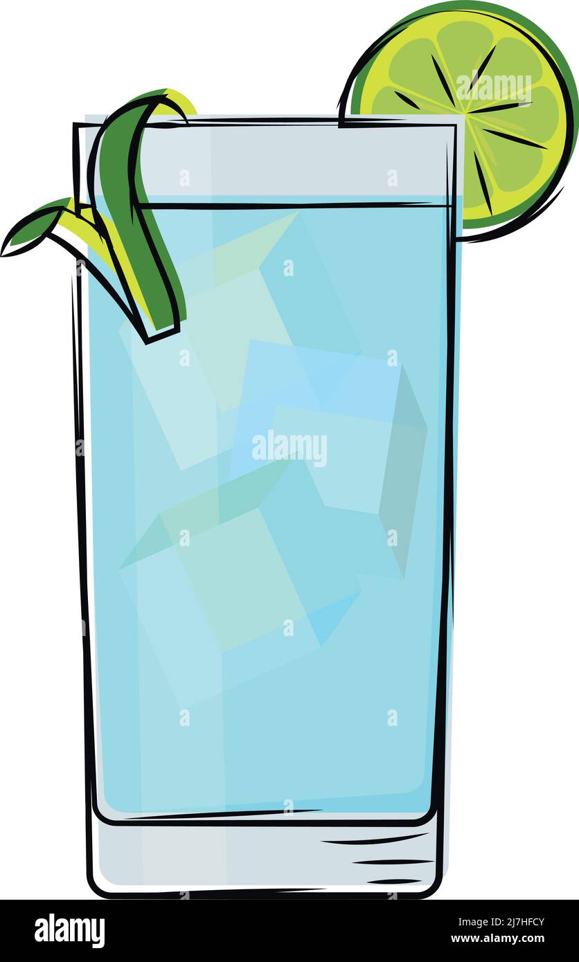 Isolated lemon cocktail vector illustration Stock Vector Image & Art ...