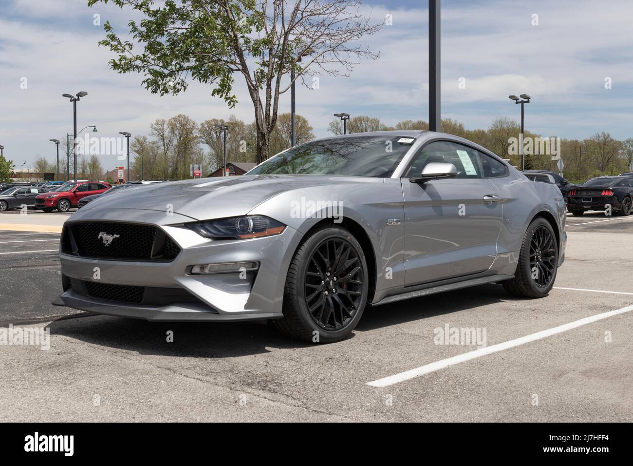 Fishers - Circa May 2022: Ford Mustang display at a dealership ...