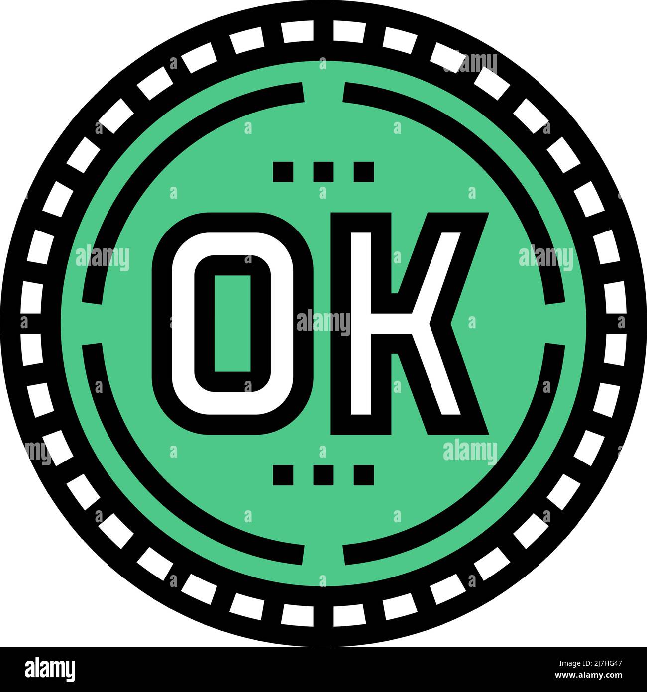 ok quality color icon vector illustration Stock Vector Image & Art - Alamy