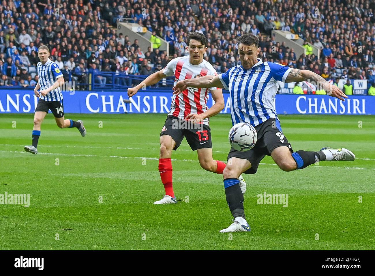Lee Gregory #9 of Sheffield Wednesday shoots on goal Stock Photo - Alamy