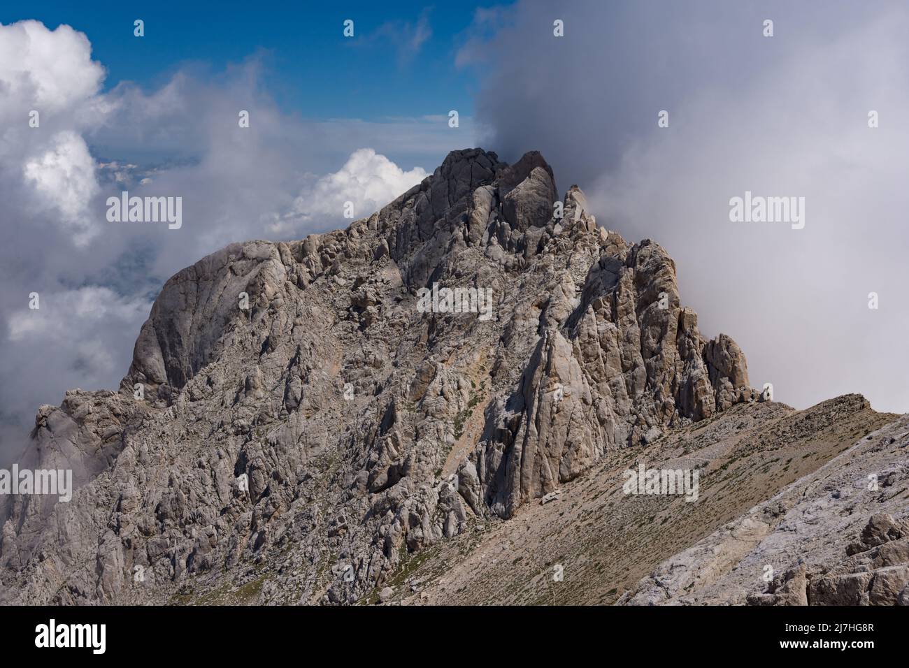 Gran Sasso of Italy. It is the highest mountain massif in the ...