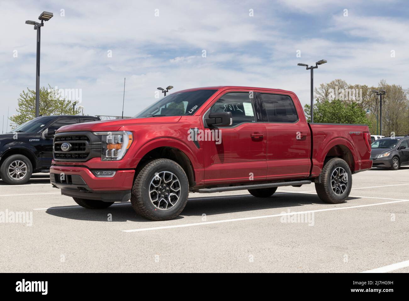 2022 Ford F150 Platinum Red