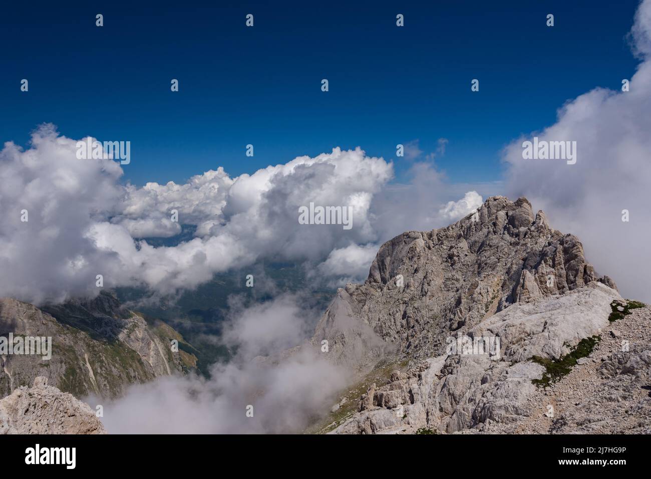 Gran Sasso of Italy. It is the highest mountain massif in the ...