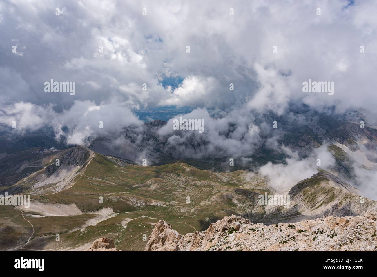 Gran Sasso of Italy. It is the highest mountain massif in the ...
