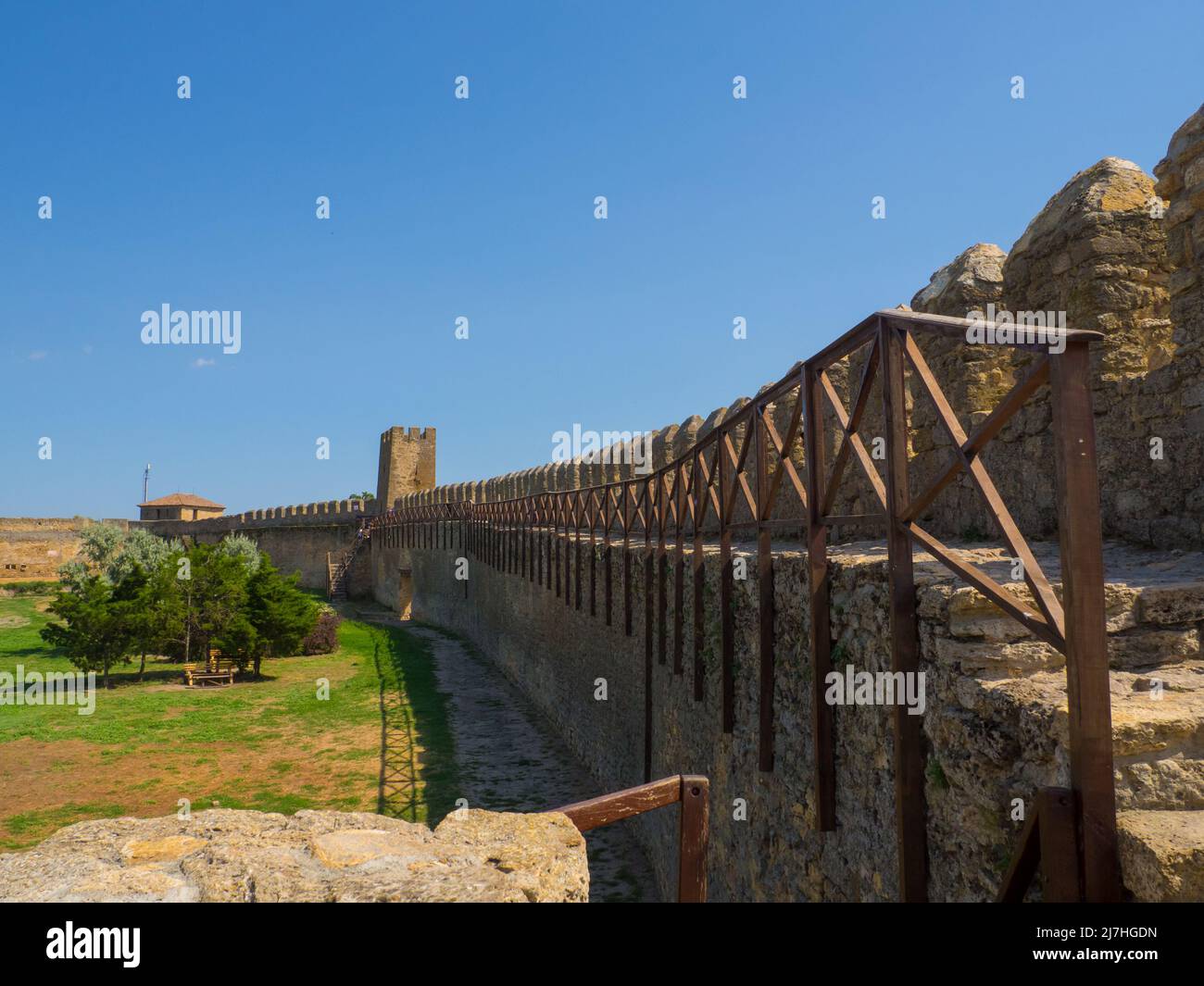 Ruins of the citadel of the Bilhorod-Dnistrovskyi fortress Stock Photo ...