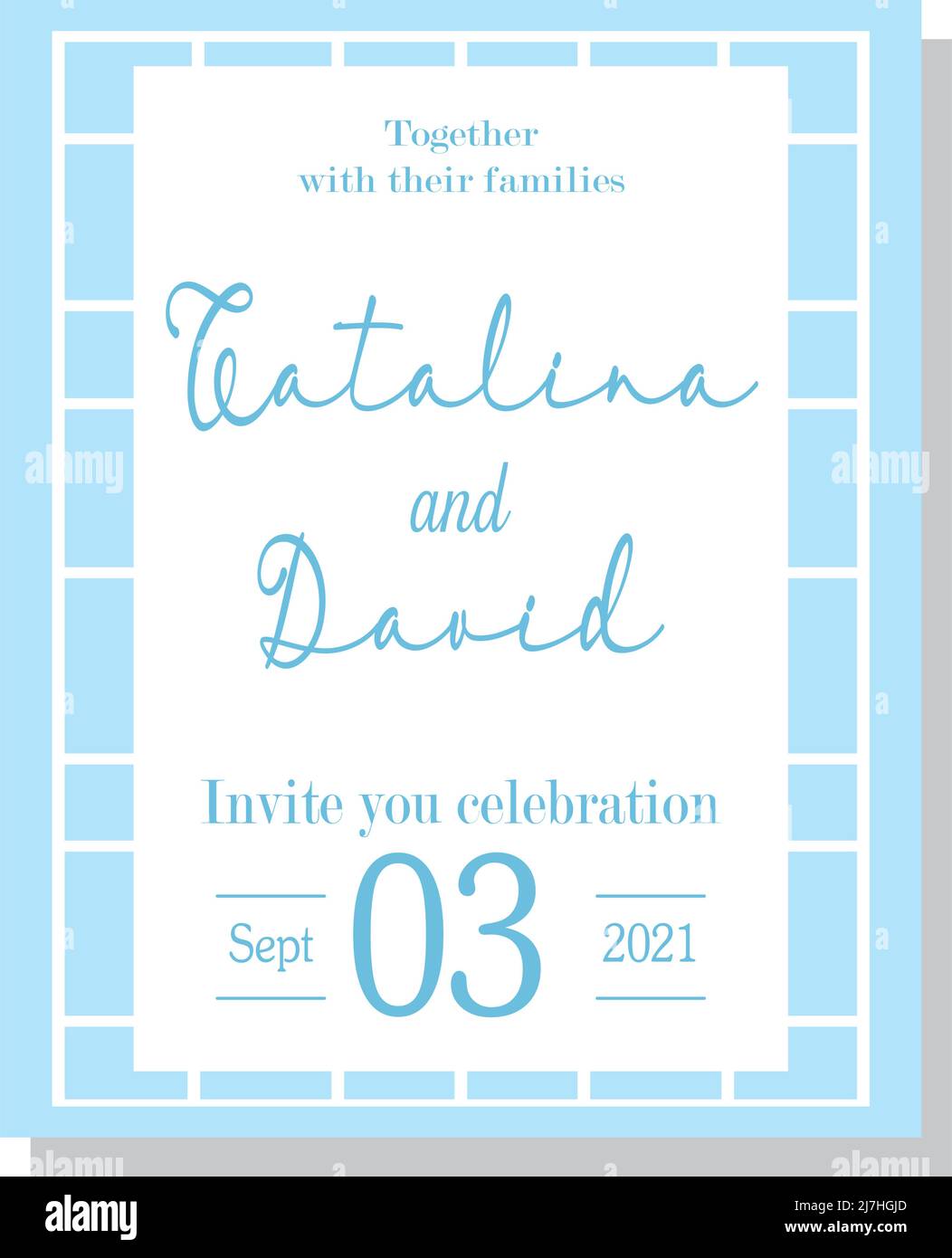 Isolated lines wedding invitation vector illustration Stock Vector ...