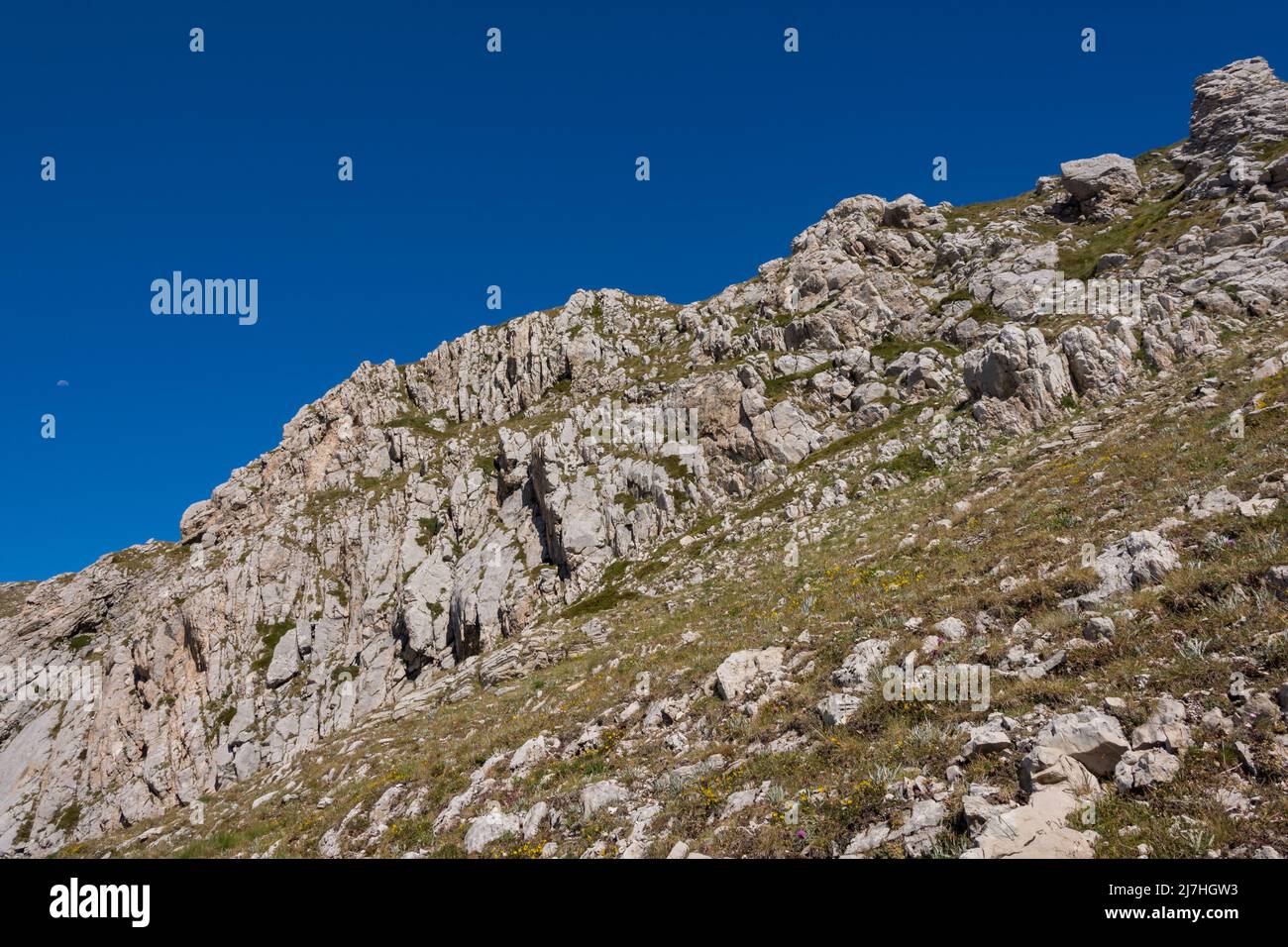 Gran Sasso of Italy. It is the highest mountain massif in the ...