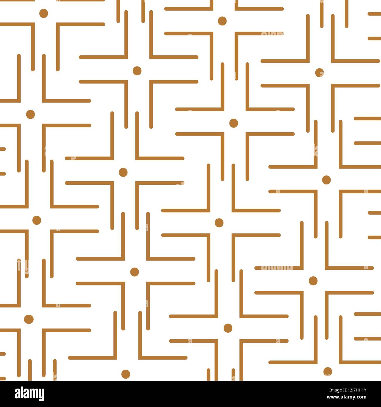 Picture brown border lines patterns vector illustration Stock Vector ...