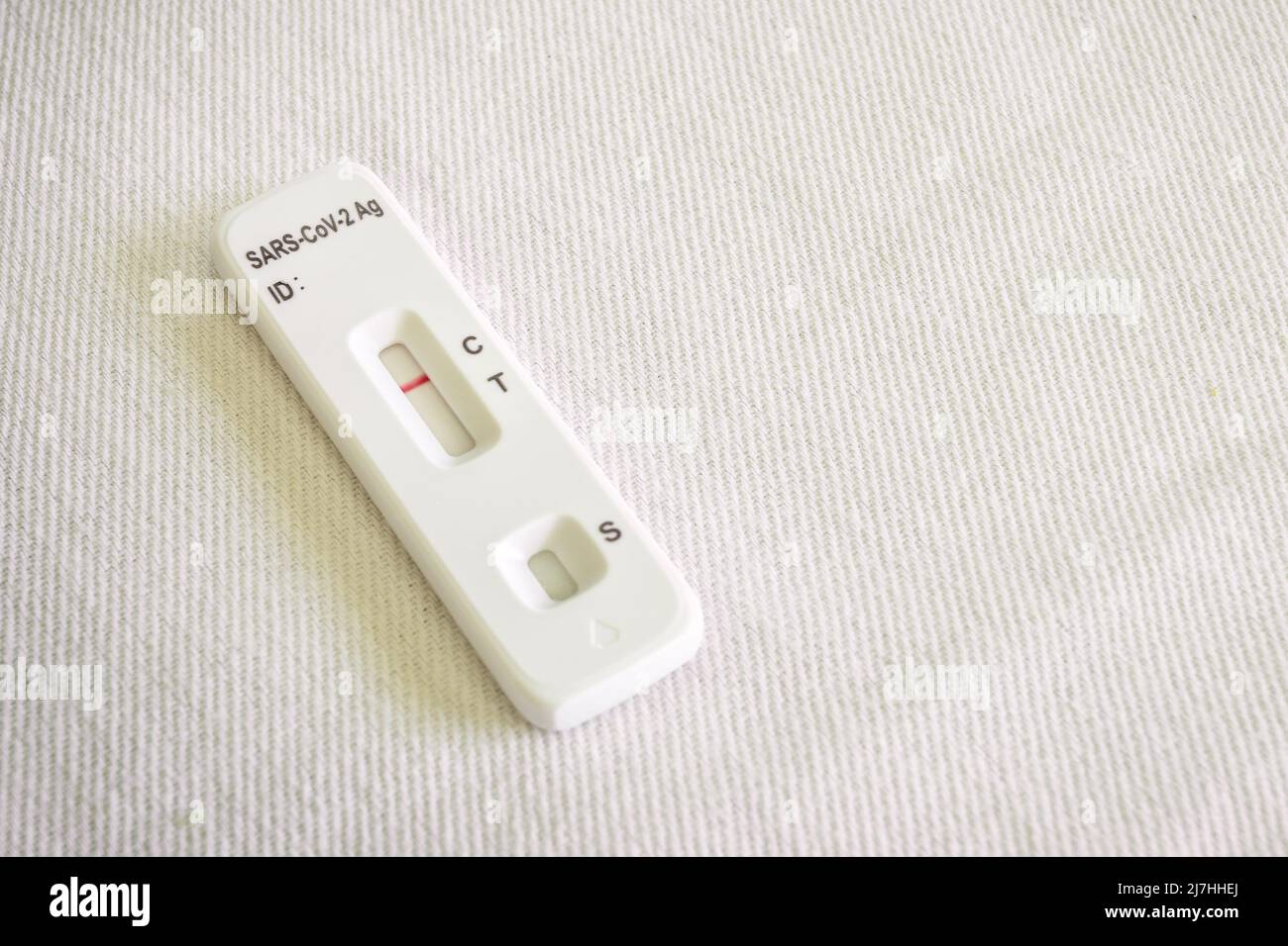 SARS-CoV-2 self test negative Stock Photo - Alamy