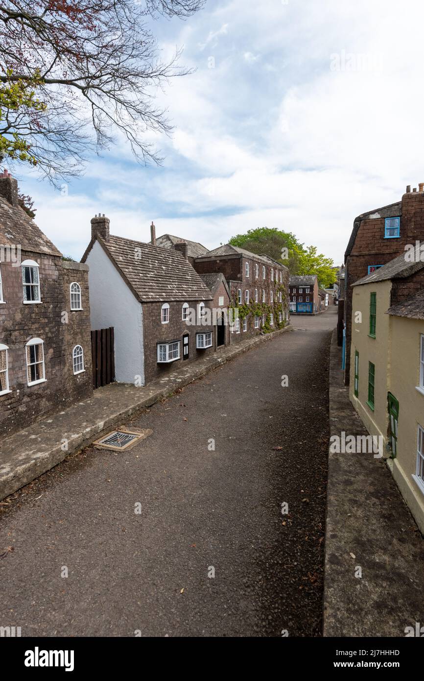 Wimborne.Dorset.United Kingdom.April 20tth 2022.View of a street in ...